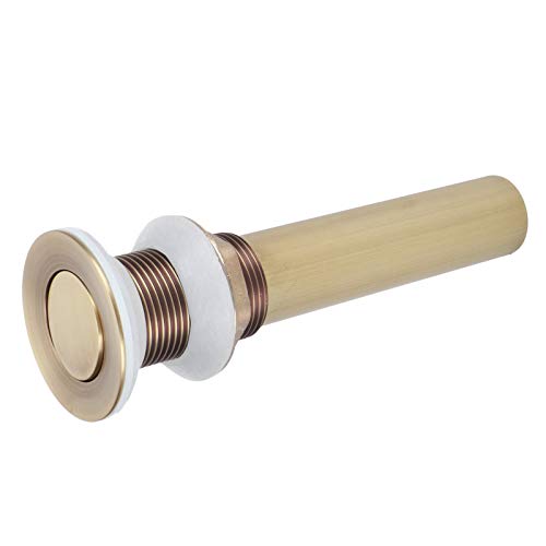 Walfront Antique Flap Hole Sink Drain with NonOverflow Wash Basin Drainer Stopper Accessory for Home Toliet Hotel Bathtub(Without Hole), Launching Accessories