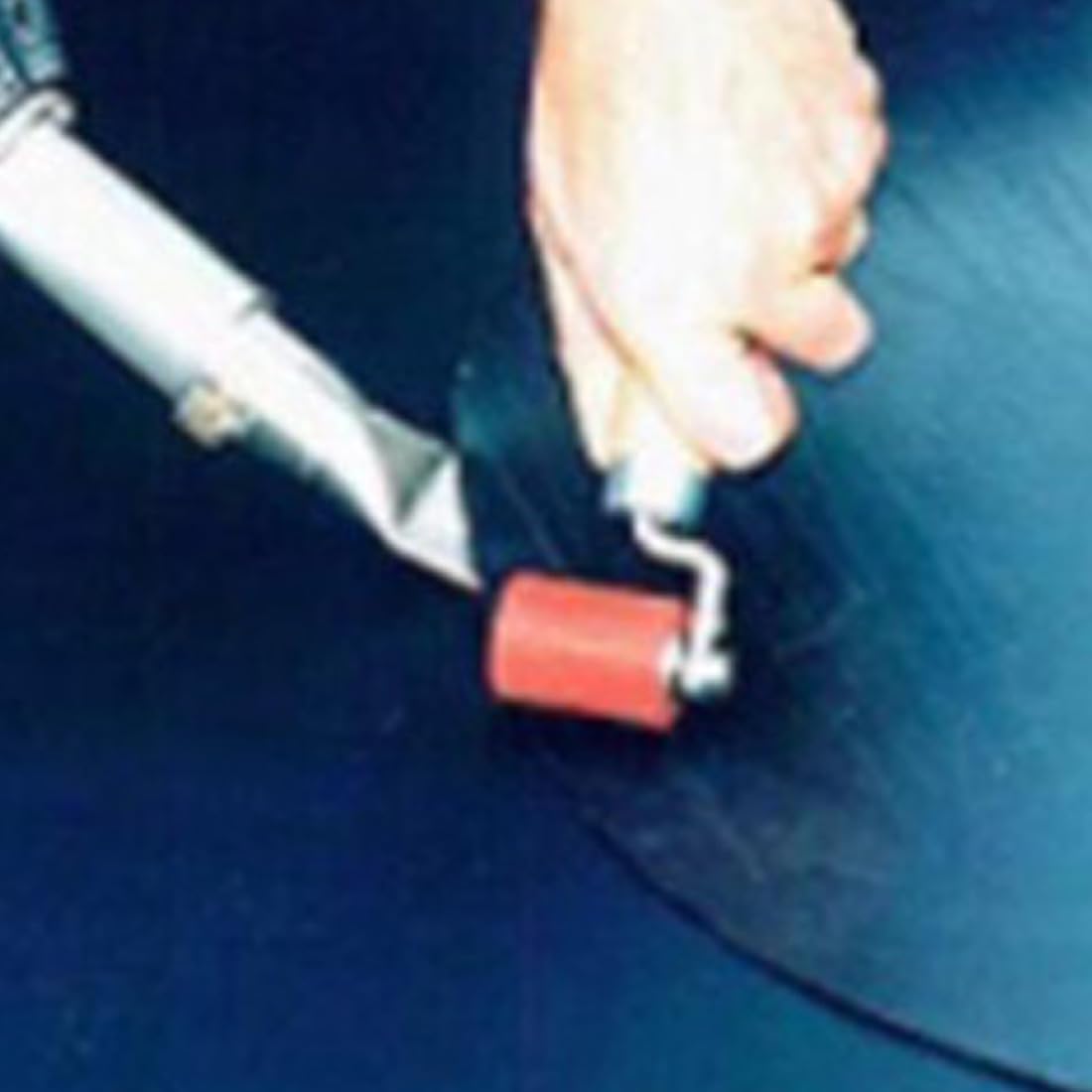 ๐๐ฎ๐จ ๐ค๐ Heavy Duty Silicone Seam Roller - 40mm Sound Deadening Silicone Hand Rollers with 6mm Brass Detail Penny Roller Used for PVC/Tpo/Epdm Single Ply Roofing Tape