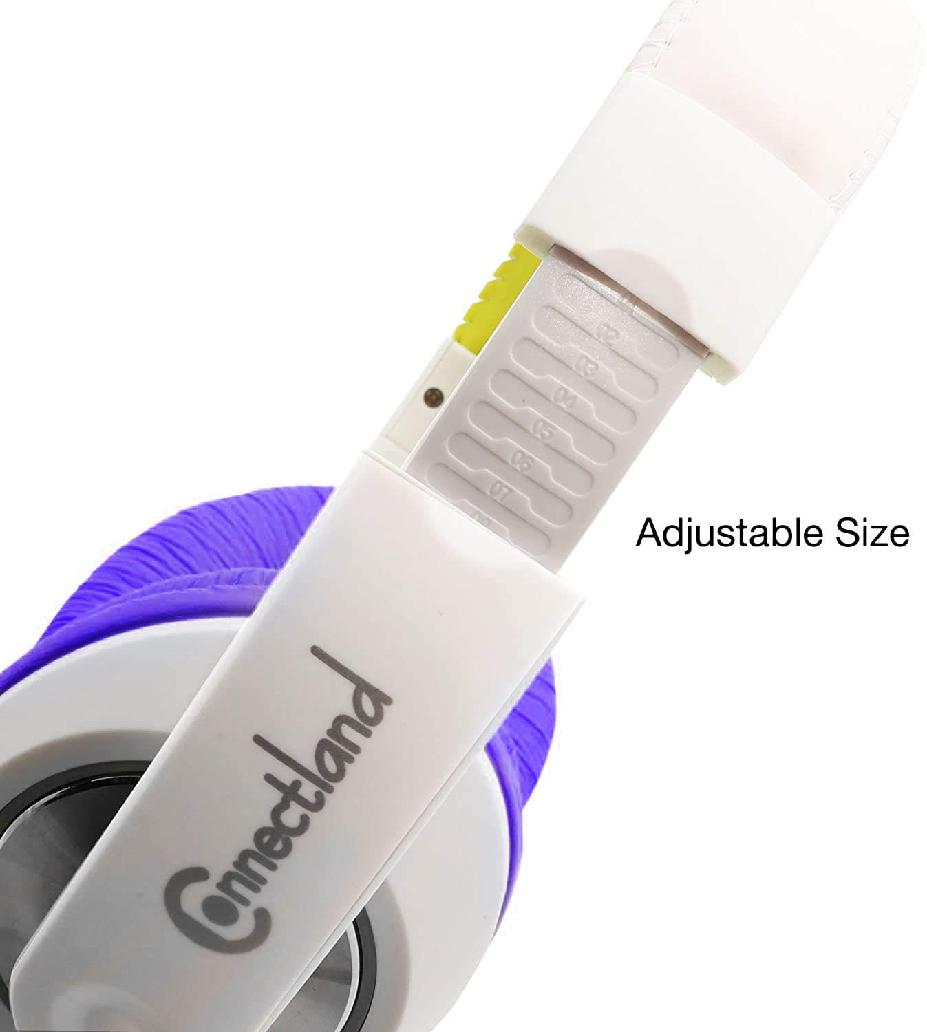 Connectland Over Ear 3.5mm Wired Headphone, Microphone Lightweight Adjustable Headband For Kids,Teens,Adults. iPhone iPad Tablet, Yellow CL-AUD63033