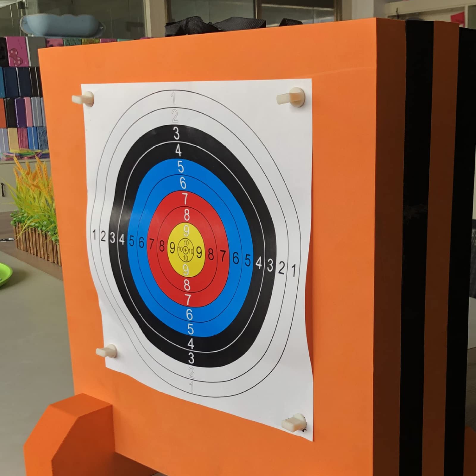 Cosmos 20 Pcs Archery Target Pins Face Pins for Fixing Holding Target Face Target Paper on Foam Straw Targets