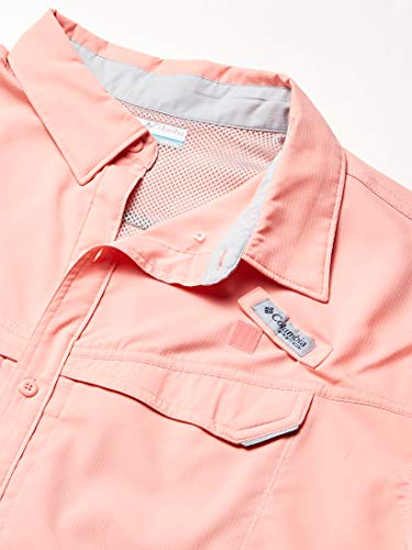 Columbia Men's Standard Low Drag Offshore Short Sleeve Shirt, Sorbet, X-Small