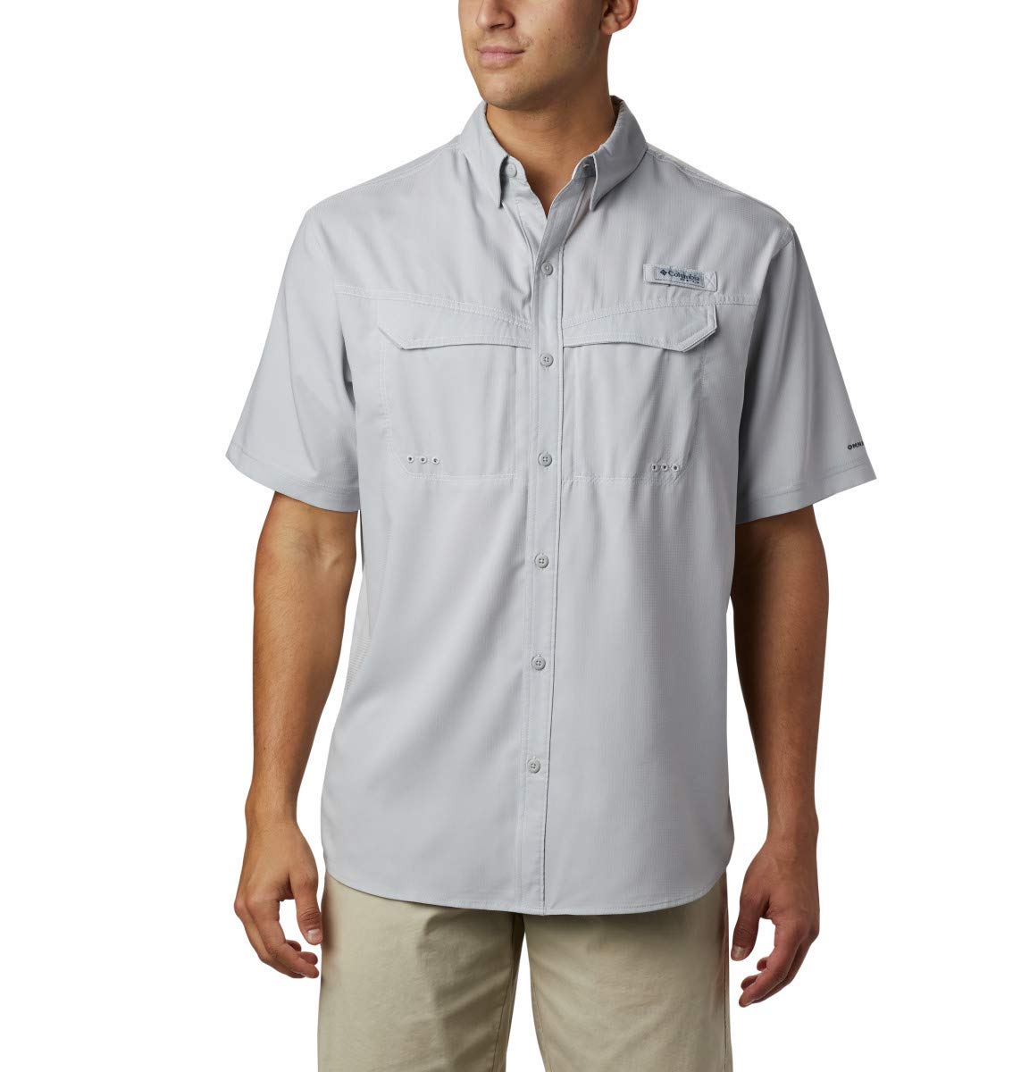 Columbia Men's Low Drag Offshore Short Sleeve Shirt, White Cap, X-Small