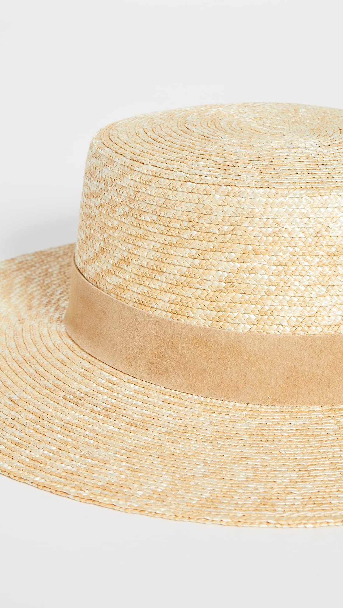 Lack of Color Women's The Spencer Boater - Suede, Natural/Camel, Tan, S