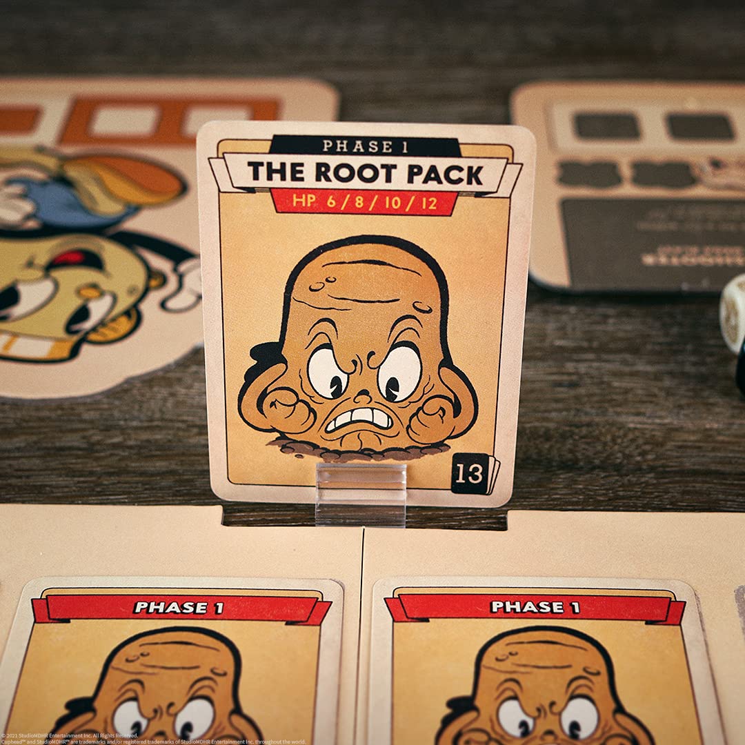 Dice Game | Replay and Unlock Content Each Time You Play as Cuphead, Mugman, Ms. Chalice, and Elder Kettle | Based on the Cuphead Video Game | Officially-Licensed Cuphead Merchandise