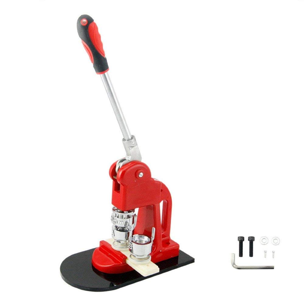 Dawei 1001 Button Making Machine Badge Maker Button Maker With Aluminum Die/Mold ABS Slide (Φ44mm 1-3/4")