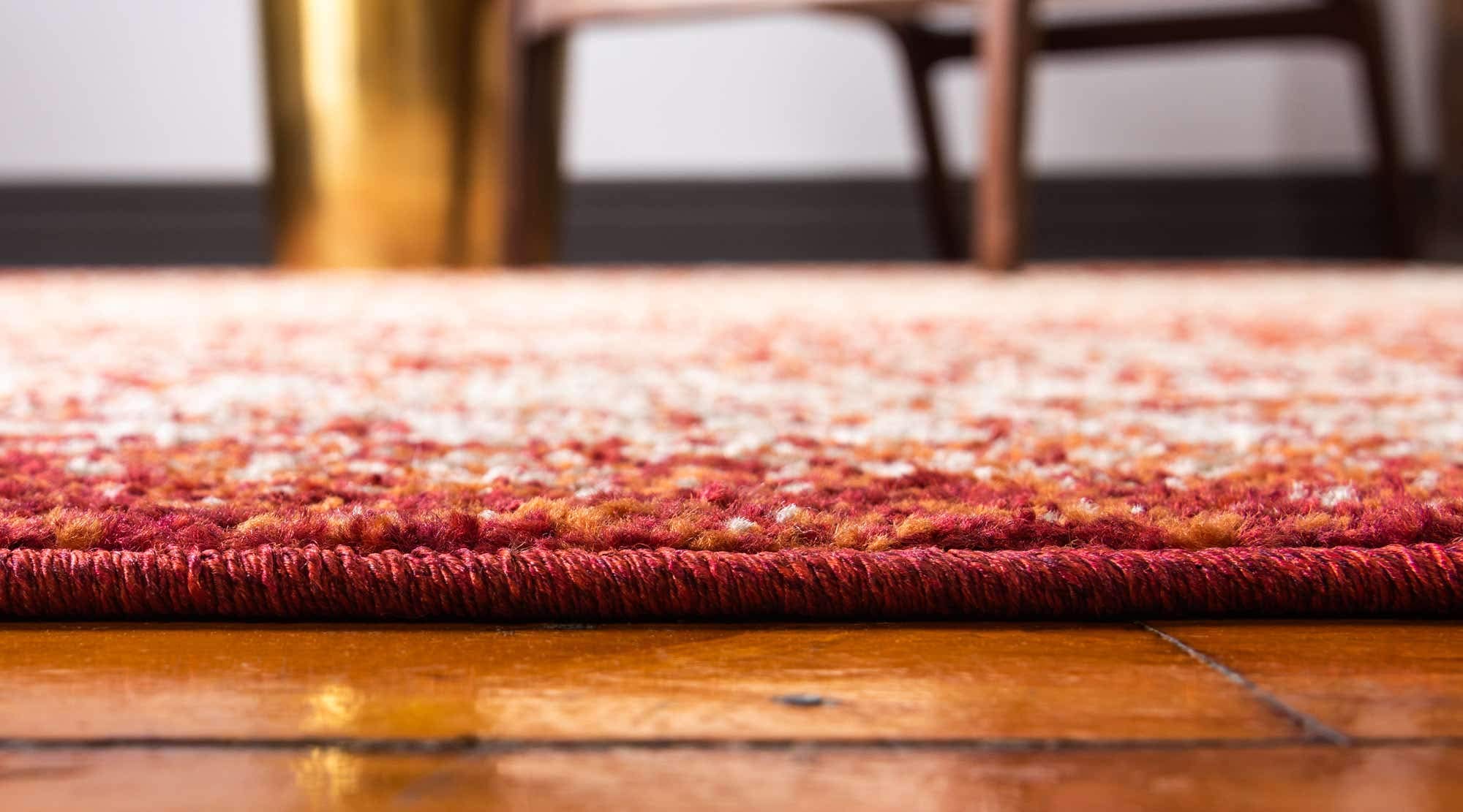 Unique Loom Autumn Collection Modern Contemporary Casual Abstract Area Rug (Terracotta/ Beige Rustic, 9 x 12 ft Rectangular)