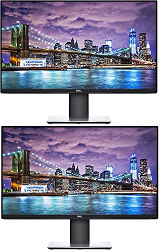 Dell 2019 P2719H 27 Inch Full HD (1920 x 1080) IPS LED-Backlit Monitor 2-Pack with USB, HDMI, VGA, and DisplayPort, (NOT The P2722H Model)