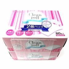 COTTON LABO Clean Side Sealed Cotton Puff Box, 0.23 Pound