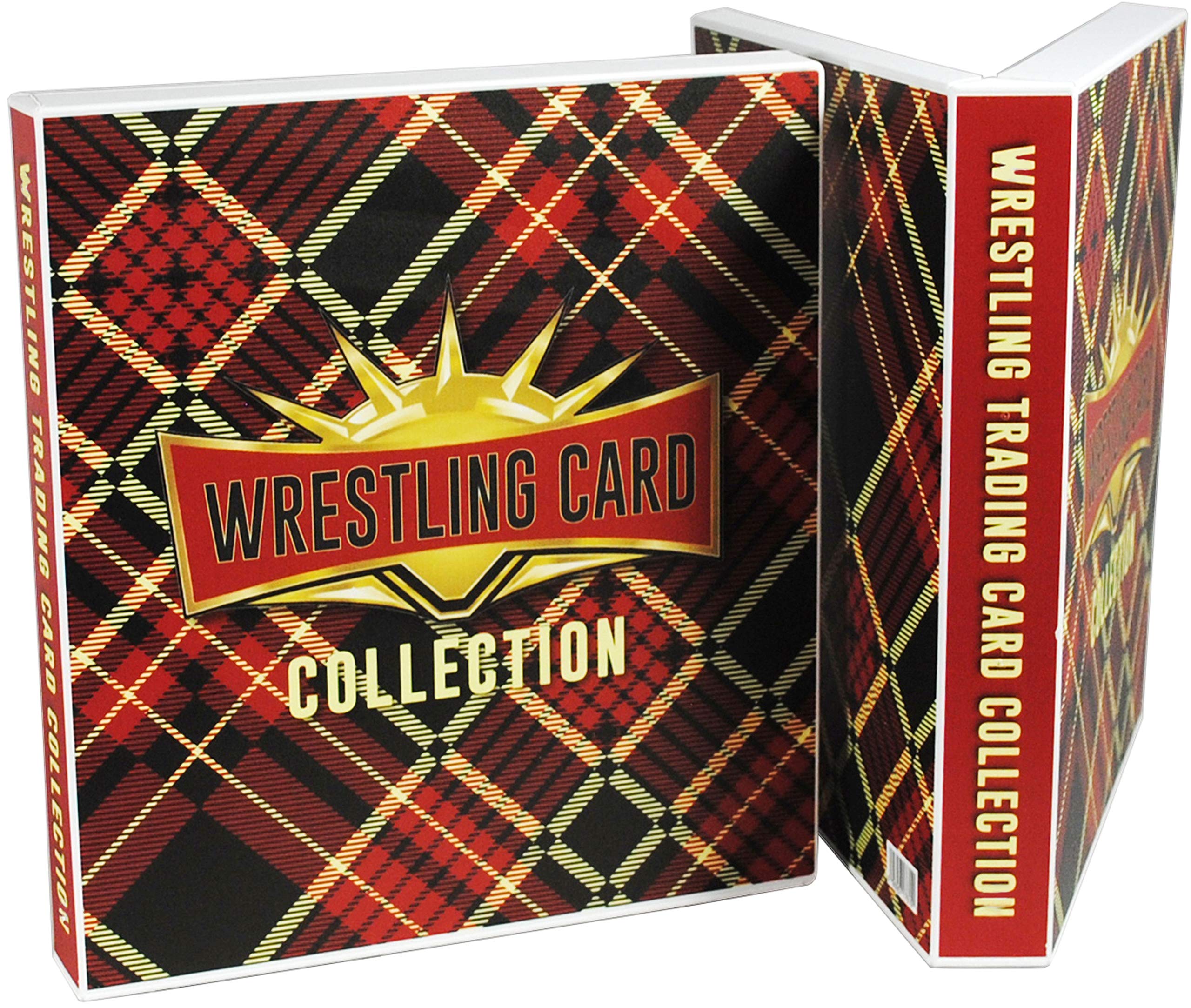 UniKeep WWE WrestleMania Themed Collectible Card Storage Binder - Comes With 20 Card Pages (Tartan)
