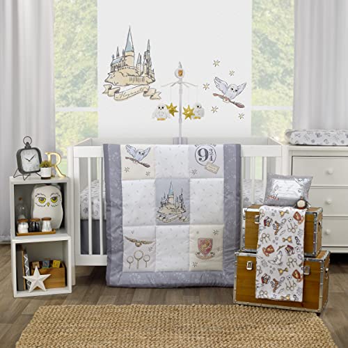 Warner Brothers Harry Potter Magical Moments Grey and White Keepsake Pillow