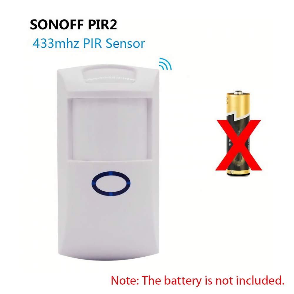 Docooler Sonoff PIR2 Dual Infrared PIR Sensor IR Wireless Motion Detector Smart Home Automation Security Alarm System for Alexa Google Home