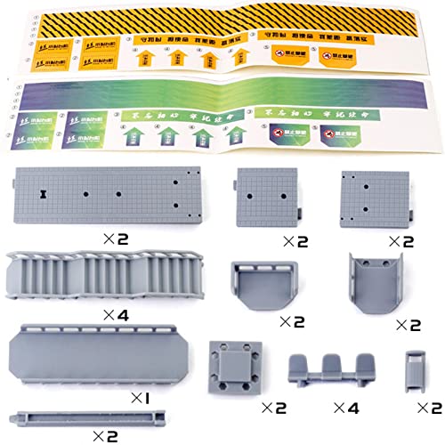 Colcolo HO Scale Model Building Kits Pedestrian Bridge, DIY Assembled flyovers, Assembled Realistic for Diorama, DIY Scene, Fairy Gardens, Micro Landscape