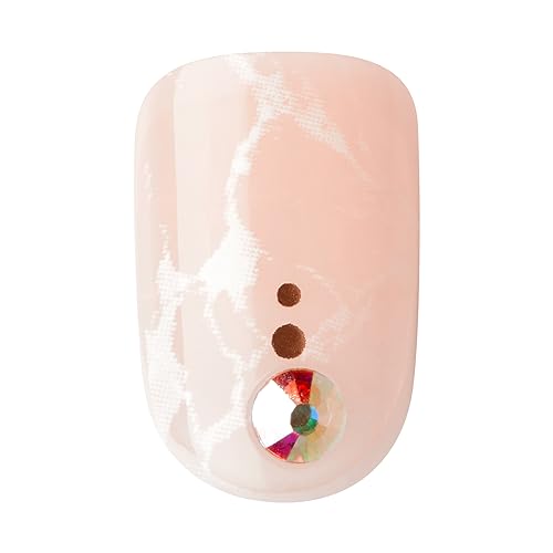 KISS imPRESS Press-On Manicure Fake Nails β My Worth, Short, Square, French, Easy Press On, Chip Proof, Smudge Proof, Waterproof, No Dry Time, Comfortable & Secure, Super Hold Adhesive | 30 Count