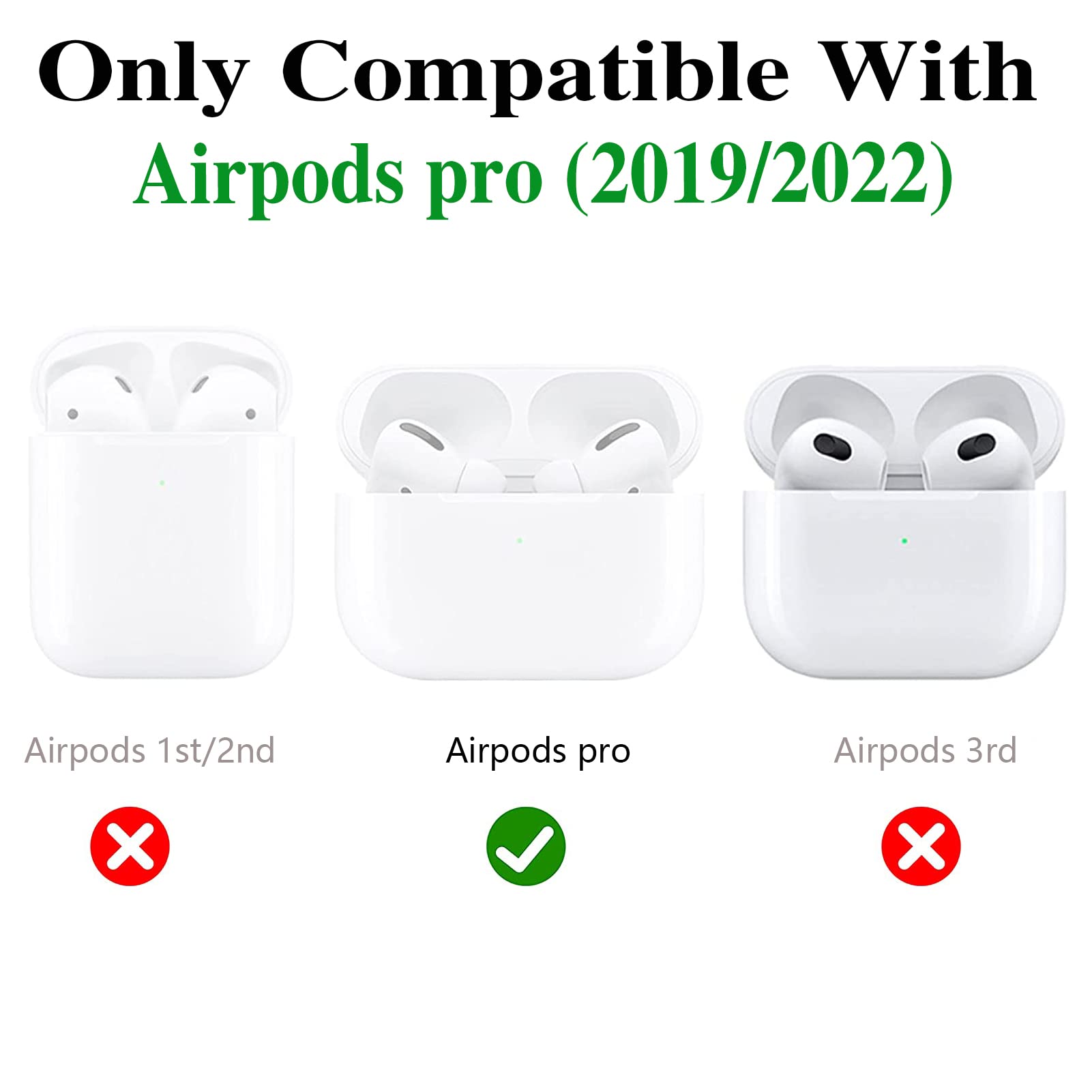 TSYue for Airpods Pro 2nd Generation/1st Generation Case with Keychain, Cartoon iPod Pro 2 Case Protective Silicone Cute Airpods Pro (2023/2022/2019) Case with Lock for Women Men, Black Batman