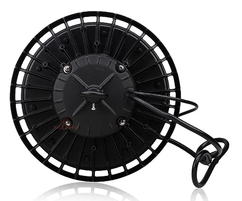 RuggedGrade 100 Watt LED High Bay UFO Corvus Series Lights - with 40w Kono Series Battery Back Up - 14,500 Lumen - 3.3ft Cord - 5000K - DLC Premium 5.1 Optional