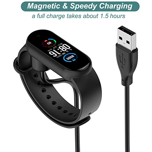 Kissmart Charger for Amazfit Band 5, Xiaomi Mi Band 7/6/5, Replacement USB Magnetic Charging Cable Cord Accessories for Mi Band 7/6/5, Amazfit Band 5 Fitness Tracker [2Pack - 1.6ft/50cm]