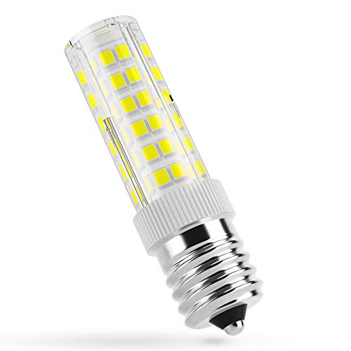 DiCUNO E17 LED Bulb 5 Watt Appliance Bulb Microwave Oven Light 6000K Daylight White, 550lm, 50W Halogen Equivalent Non-dimmable (2-Pack)