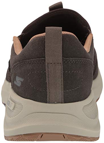 Skechers Men's Go Walk Outdoor-Athletic Slip-On Trail Hiking Shoes with Air Cooled Memory Foam, Brown, 12
