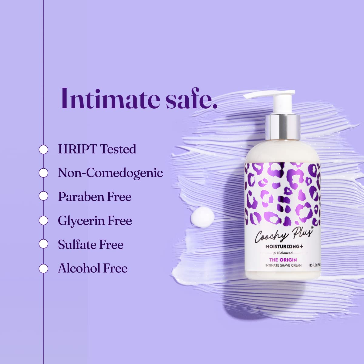 Coochy Plus Intimate Shaving Cream MOISTURIZING Plus THE ORIGIN For Pubic, Bikini Line, Armpit - Rash-Free With Patent-Pending Formula – Prevents Razor Burns & Bumps, In-Grown Hairs, Itchiness 3 Pack