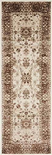 Unique Loom Rushmore Collection Area Rug - Lincoln (2'x 6' 1" Runner, Cream/ Beige)