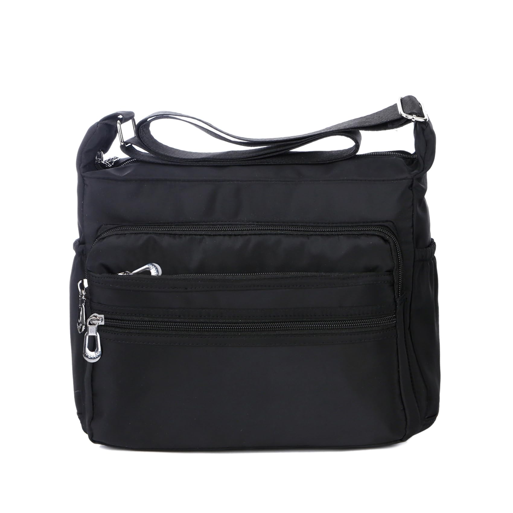 Crossbody Bag for Women Waterproof Shoulder Bag Messenger Bag Casual Nylon Purse Handbag (Small, Black)