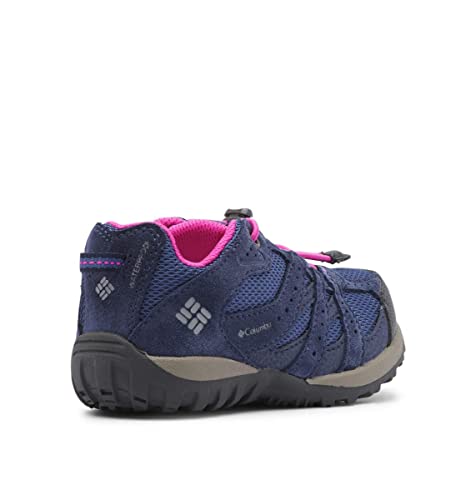 Columbia Unisex Child Redmond Waterproof Hiking Shoe, Bluebell/Pink Ice, 3 Big Kid US