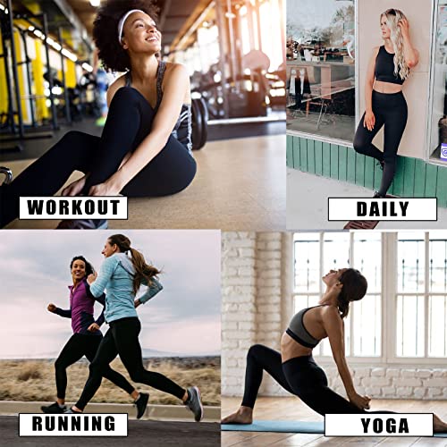 Super Soft Leggings for Women(2 Pack)-Tummy Control High Waisted Workout Womens Leggings Gifts(L-XL)