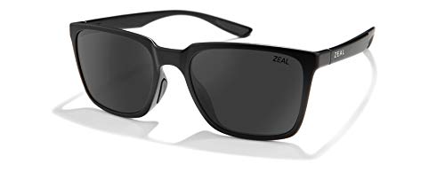 Zeal Optics Campo | Plant-Based Polarized Sunglasses for Men & Women- Matte Black/Polarized Dark Grey Lens