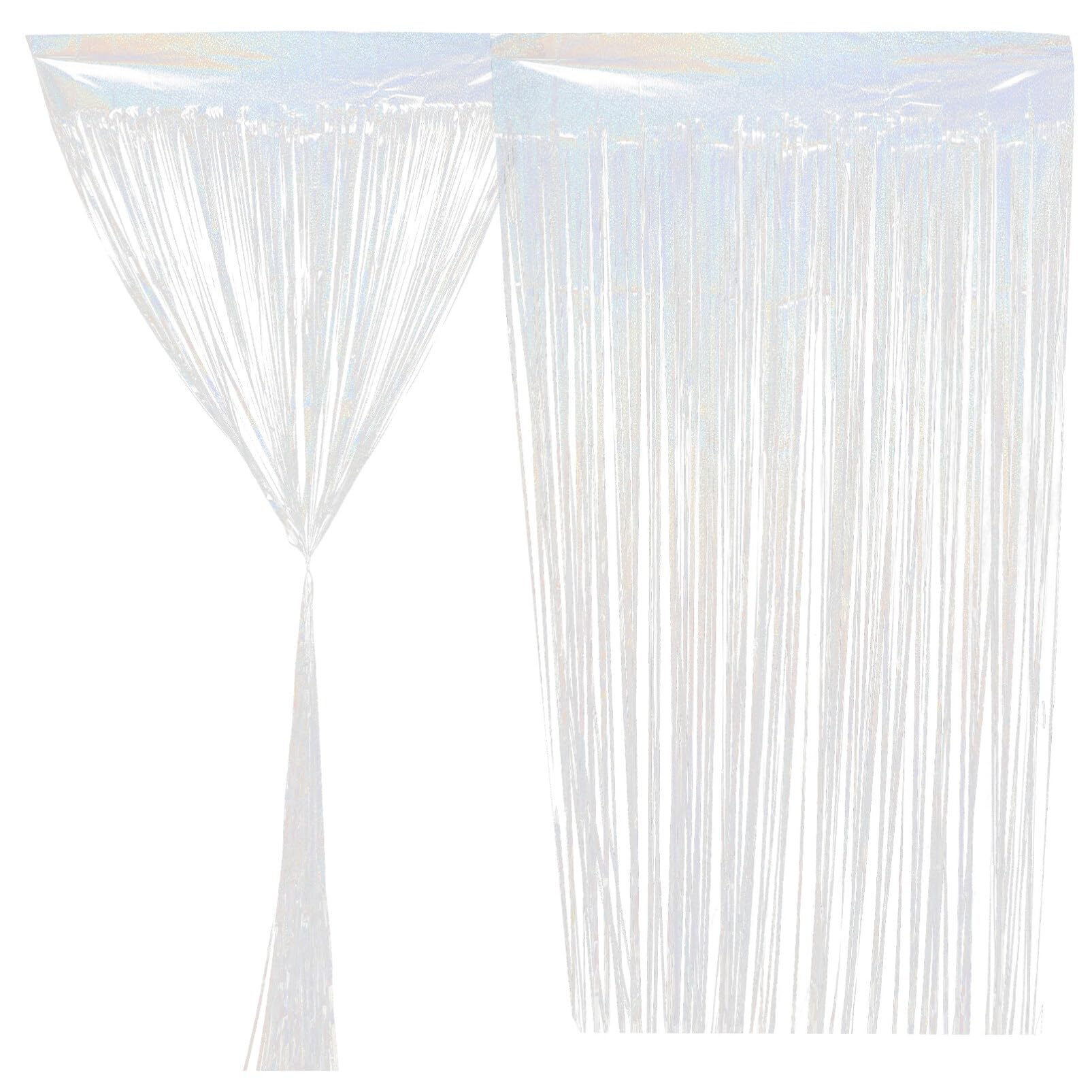 Didiseaon 2pcs Decor Party Backdrop Party Supplies Fringe Garland Fringe Backdrop Birthday Backdrop Party Layout Props Curtain Child Plastic Streamer