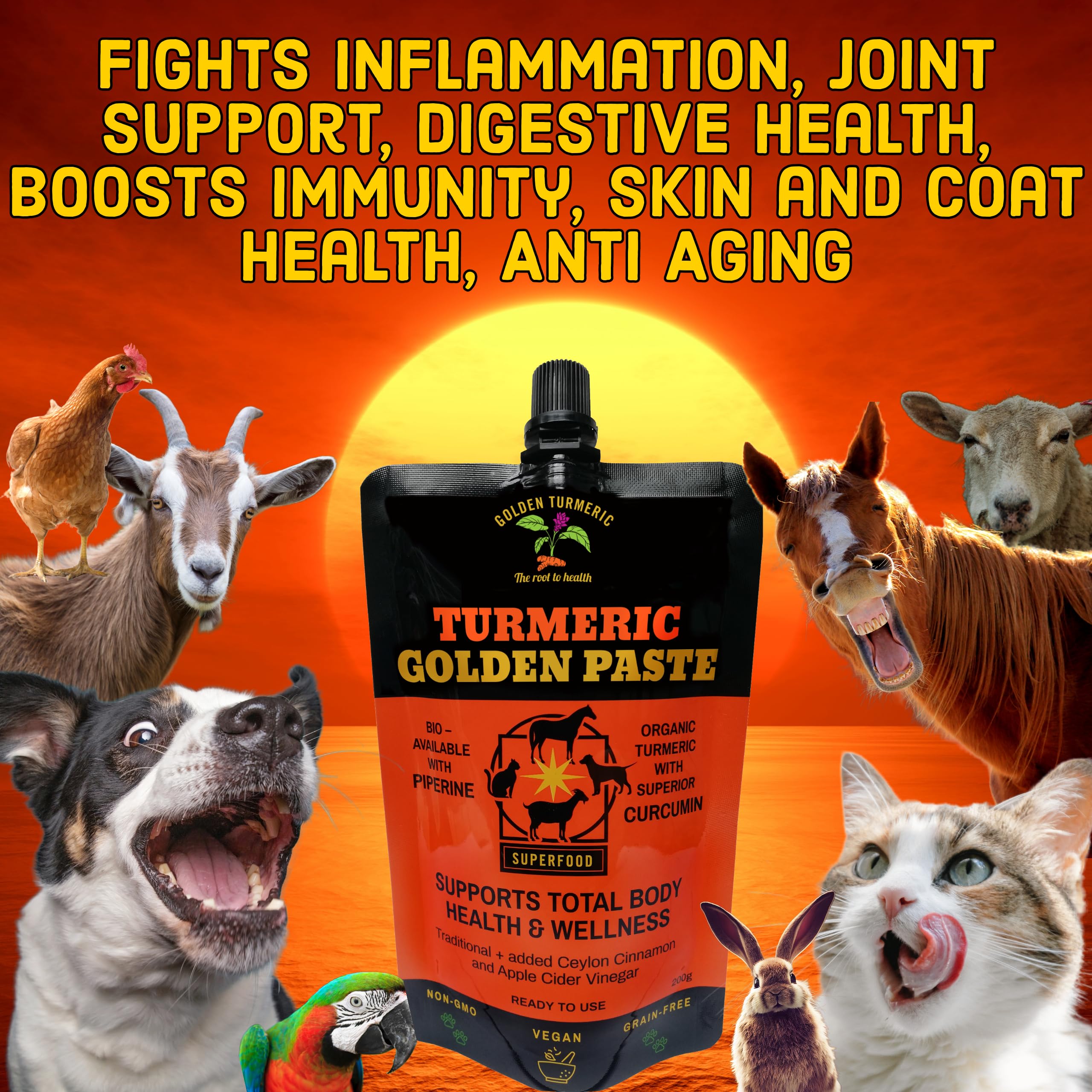 Turmeric Golden Paste for Pets 7 OZ (200grams)