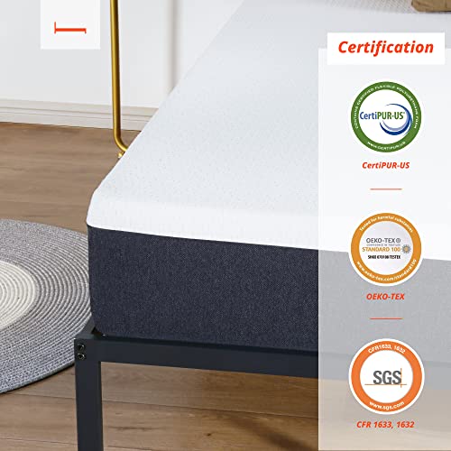 PrimaSleep Modern 10 Inch Air Flow Gel Memory Foam Comfort Bed Mattress King