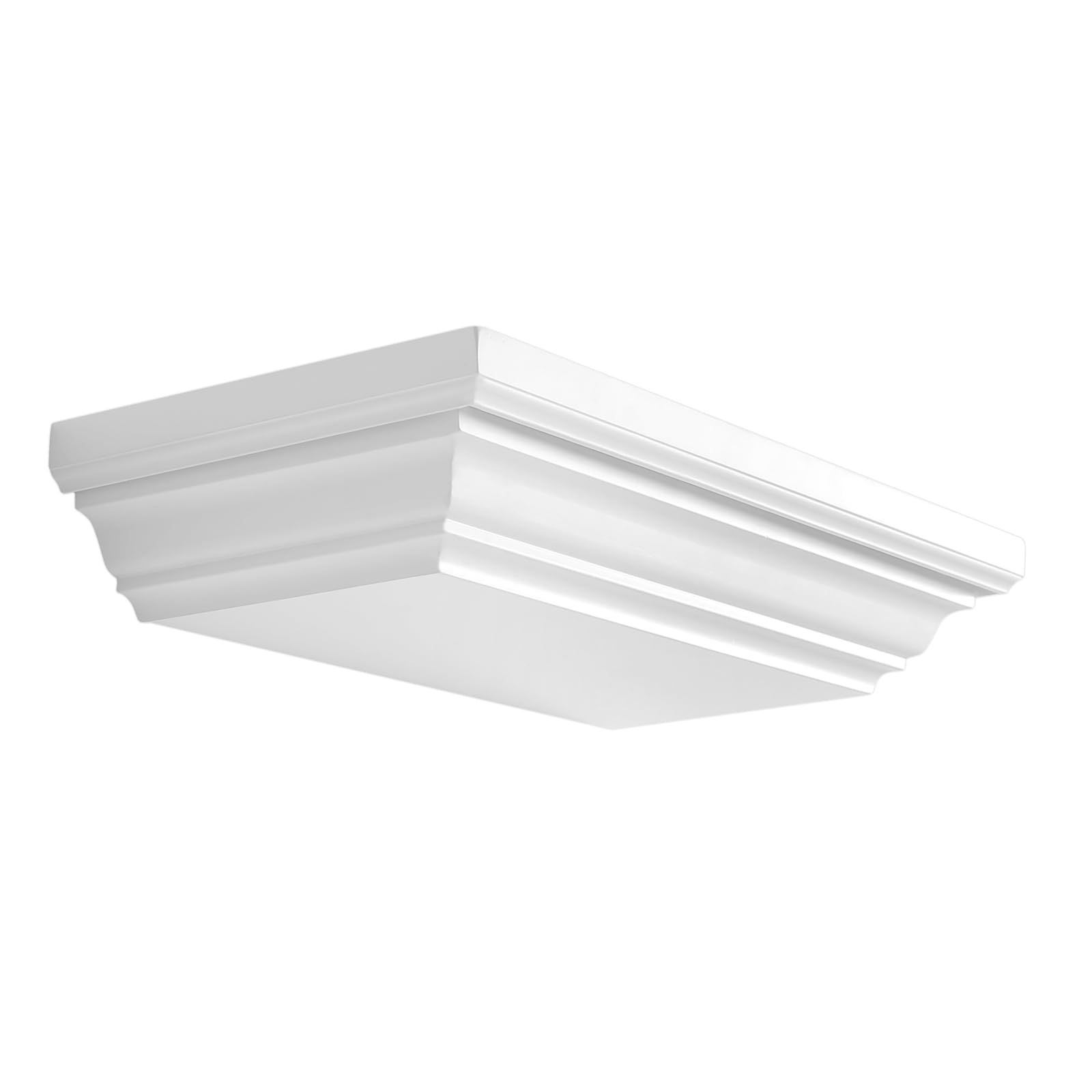 JOLLYMER Concealment Gun Shelf with Hidden Trap Door with RFID Lock, White Floating Shelf for Living Room