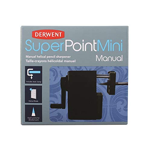 Derwent Super Point Mini Manual Pencil Sharpener (2302000), Black