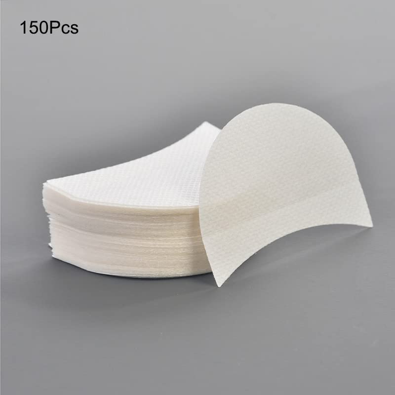 Faiteary 150pcs Eyeshadow Shields, Lint Free Eyeshadow Stencil Gel Pad Under Patches, Prevent Makeup Residue for Eyelash Extensions, Eyeliner, Lip and Tinting Makeup