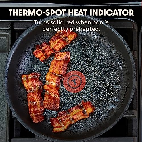 T-fal Ingenio Nonstick Cookware Set 8 Piece Induction Stackable, Detachable Handle, Removable Handle, RV Cookware, Cookware, Pots and Pans, Oven, Broil, Dishwasher Safe, Black