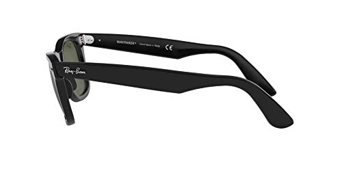 Ray-Ban Unisex Sunglasses Black Frame, Green Lenses, 54MM