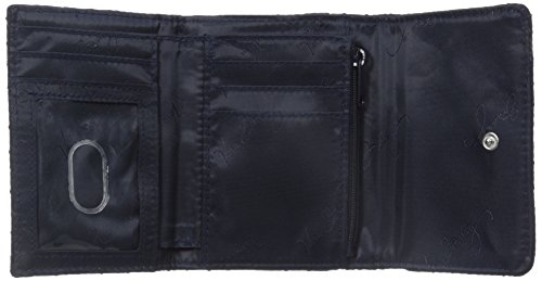 Vera Bradley Women's Microfiber Petite Trifold Wallet, Classic Navy, One Size