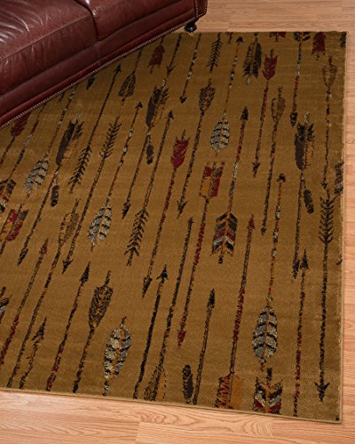 United Weavers of America Affinity Quilted Arrow Rug - 7ft. 10in. x 10ft. 6in. Natural Southwestern Area Rug with Jute Backing