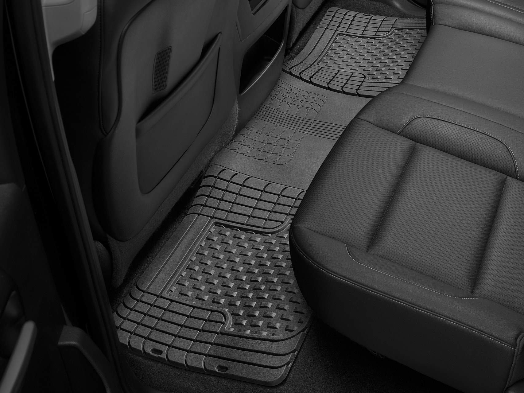 WeatherTech Semi Universal All Weather and Vehicle Trim to Fit Floor Mats - 4-Piece Set Black