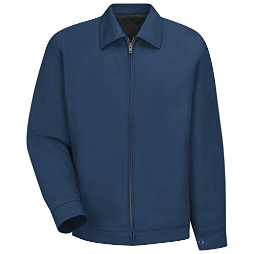 Red Kap Men's Slash Pocket Quilt-Lined Jacket, Navy, X-Large