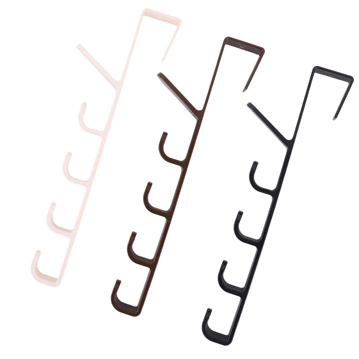 CRAFTHROU 3pcs 5 Hook Wall Hat Hanging Hooks Wall Mounted Hooks Entryway Hat Hanger Door Coat Hook Bathroom Towel Hook Wall Clothes Rack Over Door Coat Rack Multi Hanger Wall-Mounted Robe