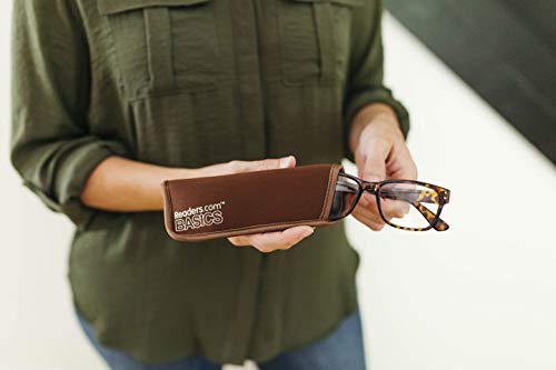 Readers Readers.com Fully Magnified Reading Glasses: The McNealy - 4 Pairs, Classic Rectangle for Women and Men - Tortoise, 1.25