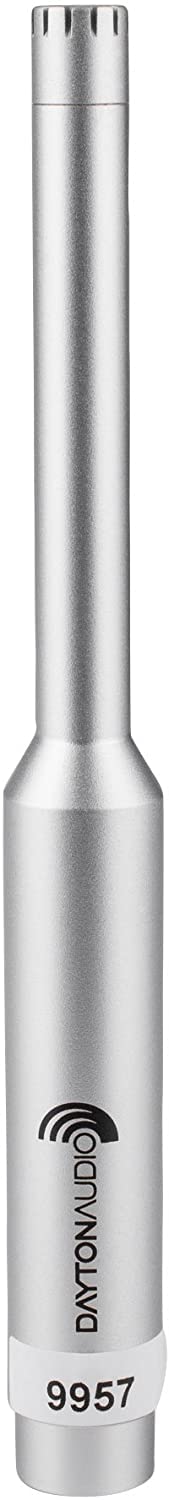 Dayton Audio EMM-6 Precision Omnidirectional Electret Condenser Microphone for Room Acoustic Analyzers and Audio Measurement Systems, Calibration Data File with Response Graph Included