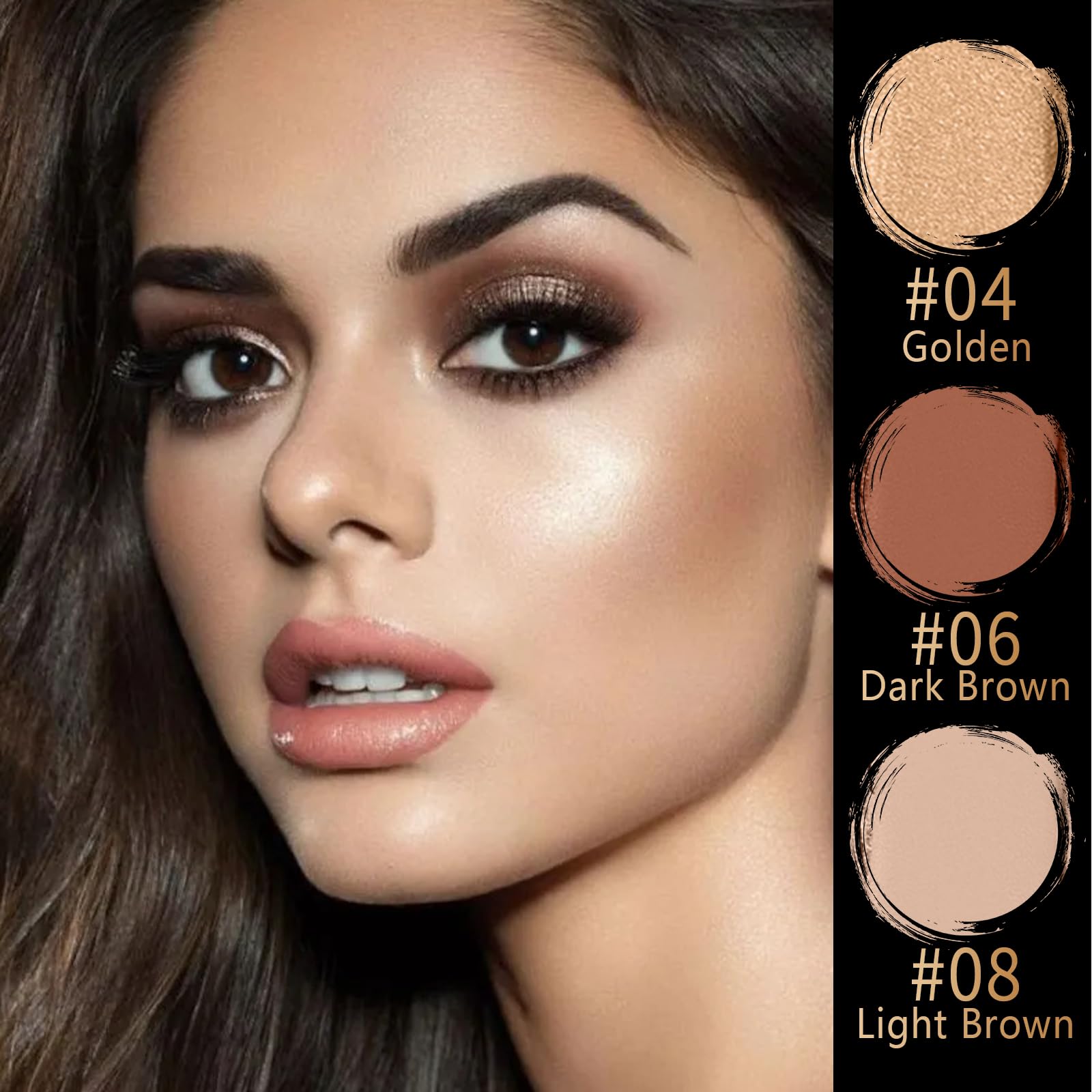 Contour Stick, Highlighter Stick Bronzer Stick, 3Pcs, Waterproof Non-greasy Contour Stick Makeup Highlighter Makeup Stick for Face Contour Long Lasting Cream Contour Stick for Beginner Women