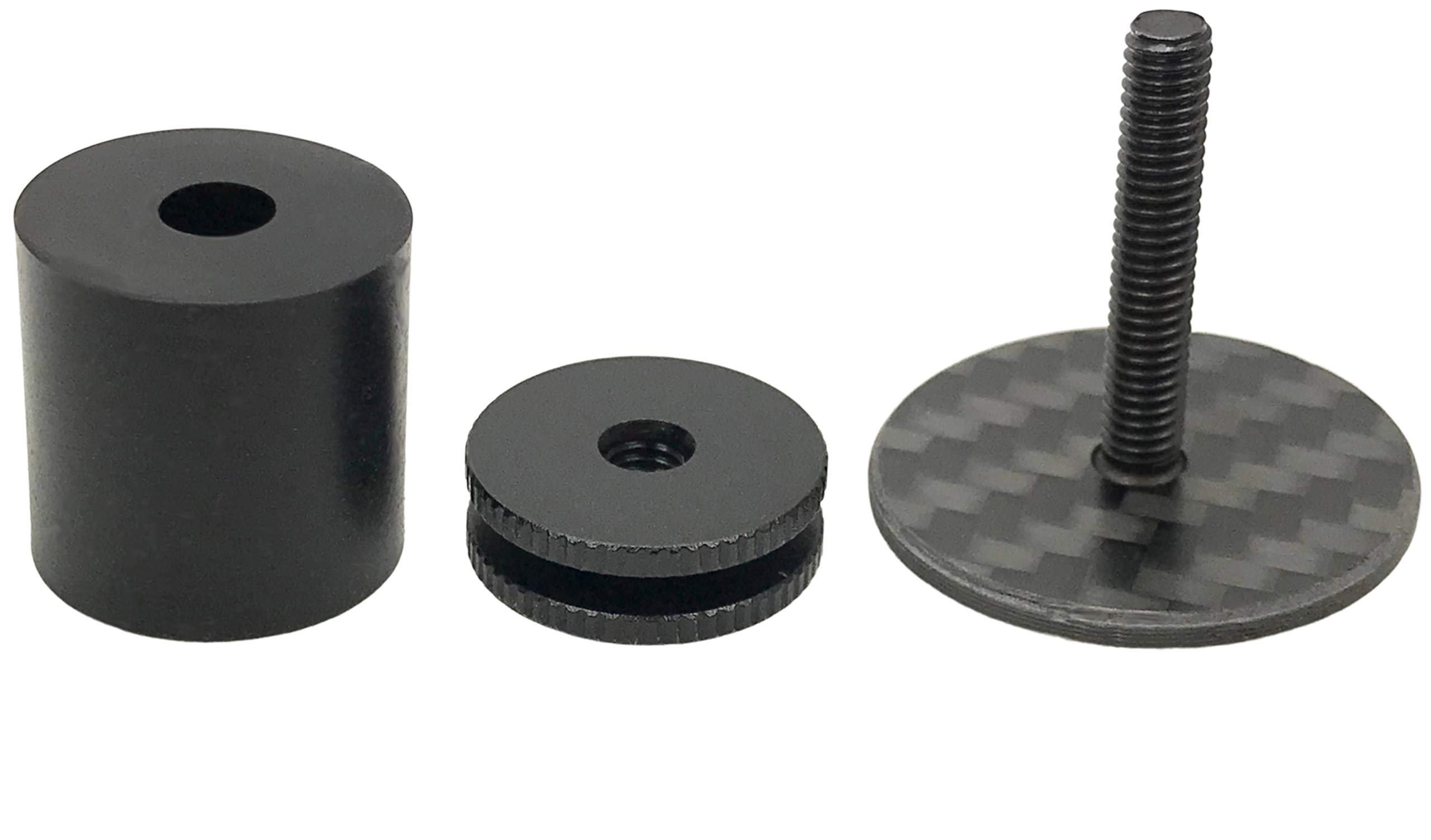 Domain Cycling Bike Bar Ends Plug Caps (Pair) – Carbon Handlebar End Plugs for Road Bikes, Mountain Bikes, BMX & More