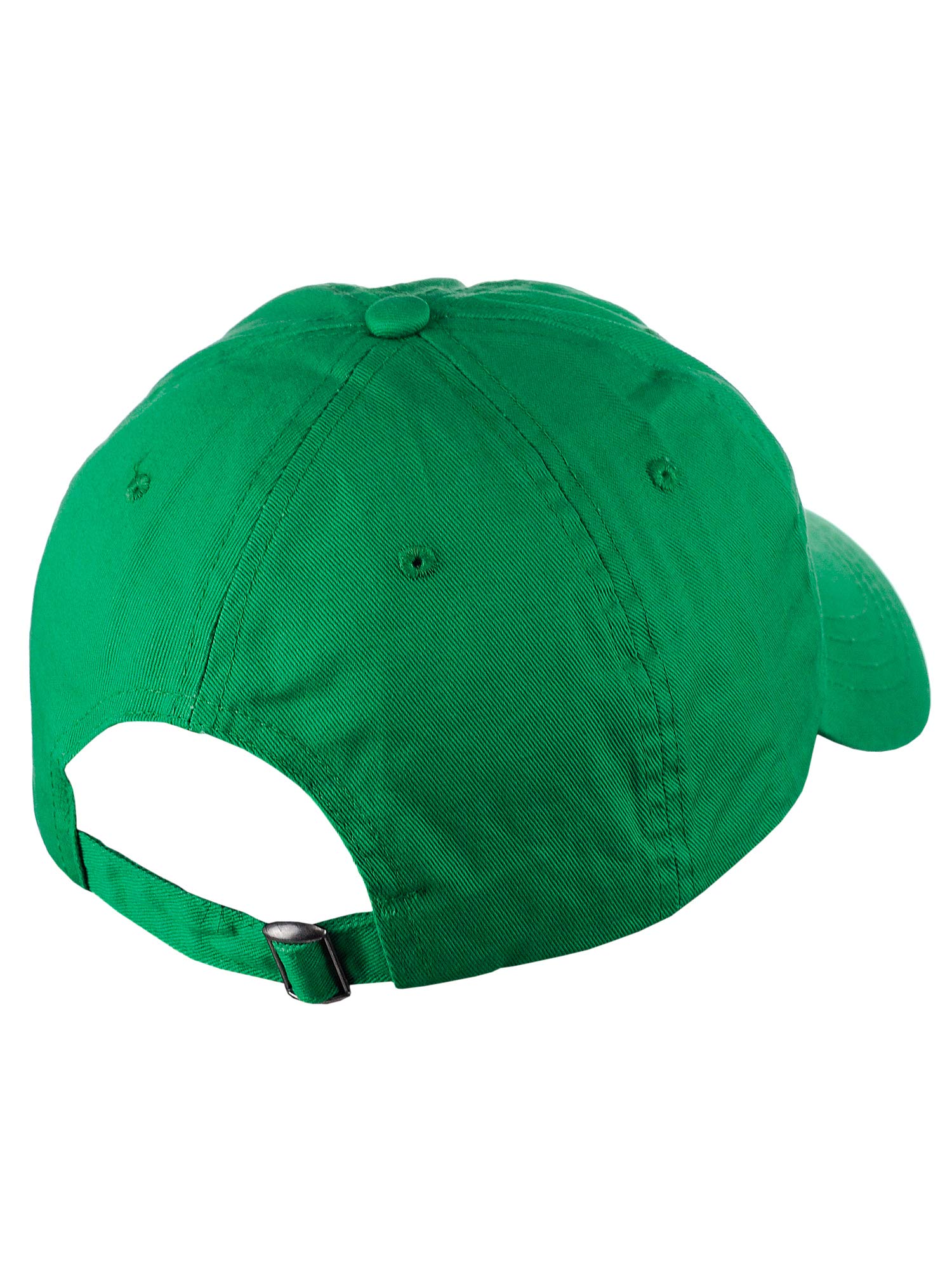 D&Y St. Patrick's Day Embroidered Quote Lucky Clover Low Profile Baseball Cap, Lucky, Green