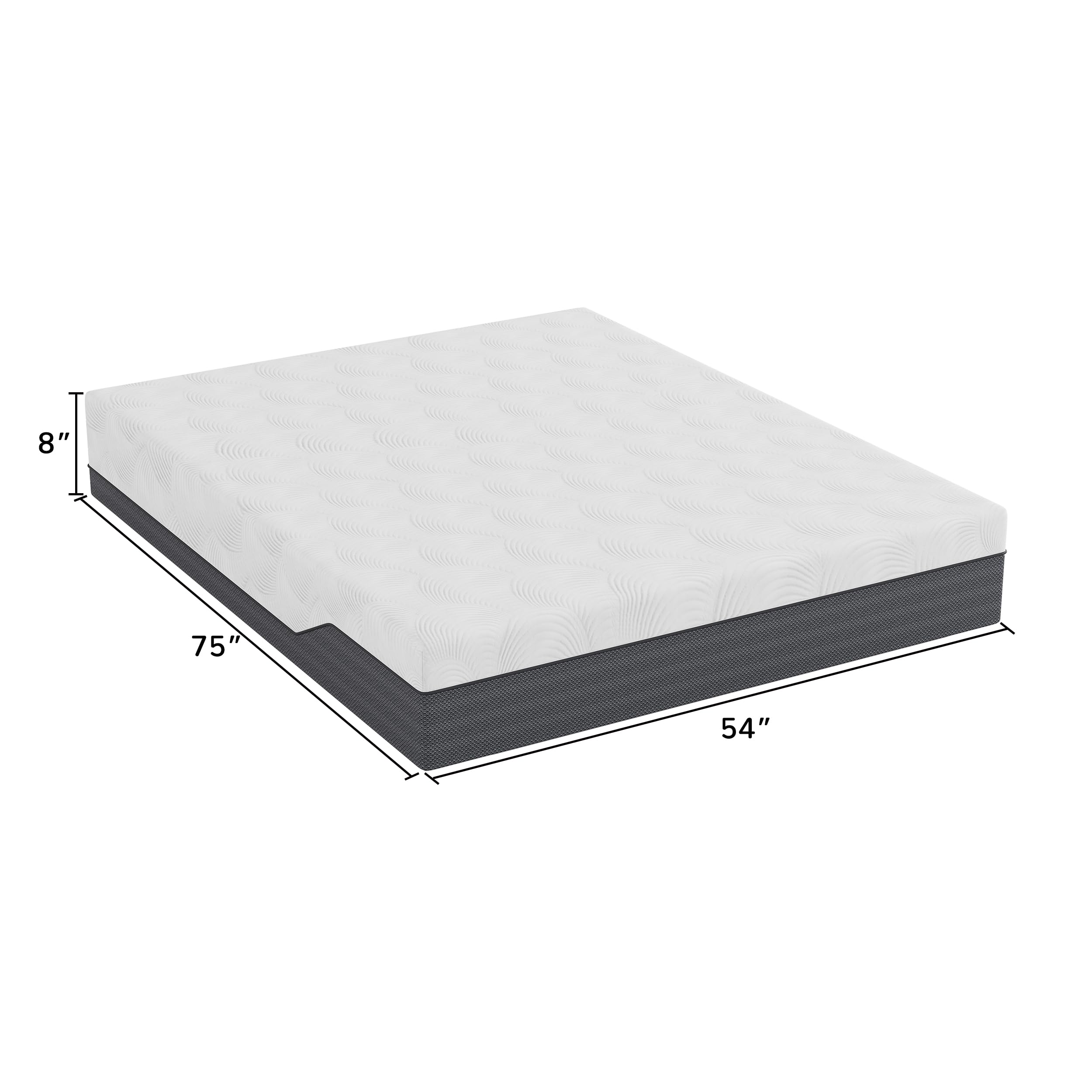 JOYRIDE SLEEP Twin Size Mattress, 12 Inch Gel Memory Foam Mattress in a Box, Flippable Single Mattress with Two Firmness Preference, Pain Relieving, Motion Isolation