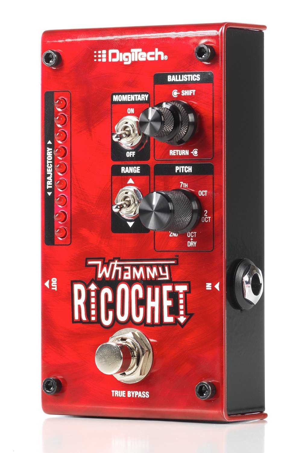 DigiTech Whammy Ricochet Pitch Shifting Guitar Effects Pedal with Patch Cables & Power Supply