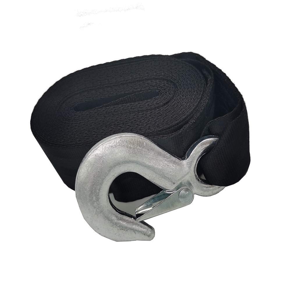 Deals4you Marine Boat Trailer Winch Strap with Hook Replacement, Approx 2''x20'' and 4500 lbs Breaking Strenght for Boats, Trailer, Wave Runner, Towing and Heavy Duty Equipment