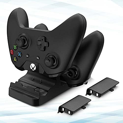 Controller Charging Dock,Twin Charging Dock with 2X Rechargeable Battery Packs